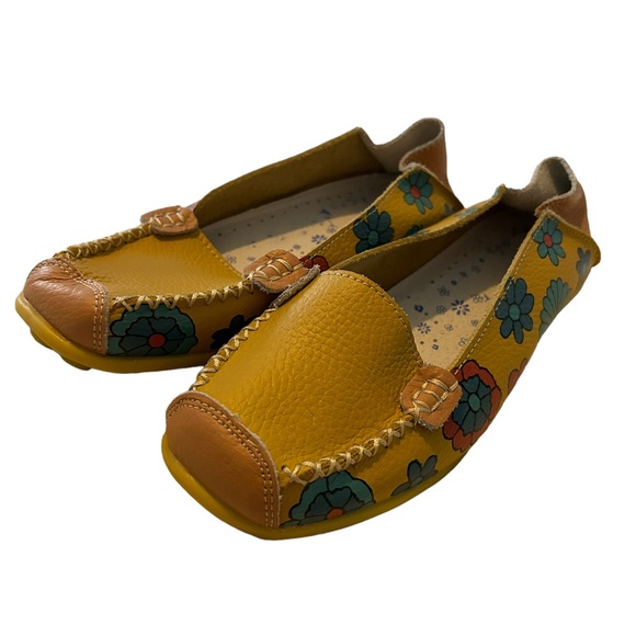 Socofy | Shoes | Socofy Floral Slip On Moccasin Shoes With Remote ...